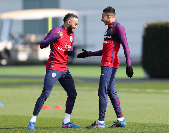 Jesse Lingard Nathan Redmond During Training Editorial Stock Photo ...