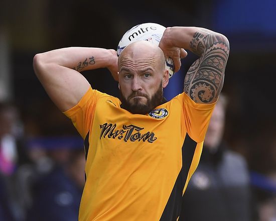 David Pipe Newport County Takes Throw Editorial Stock Photo - Stock ...