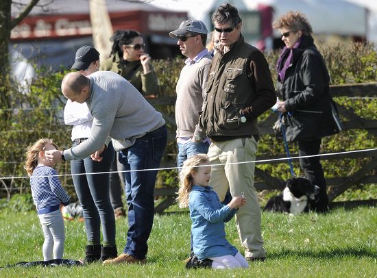 Mike Tindall Puts Daisy Daughter Mia Editorial Stock Photo - Stock ...