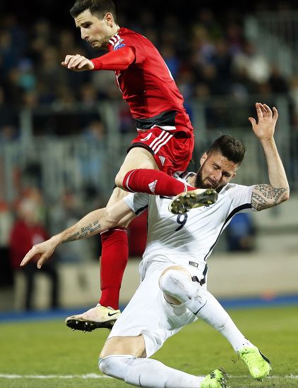 Olivier Giroud Kevin Malget Editorial Stock Photo - Stock Image ...