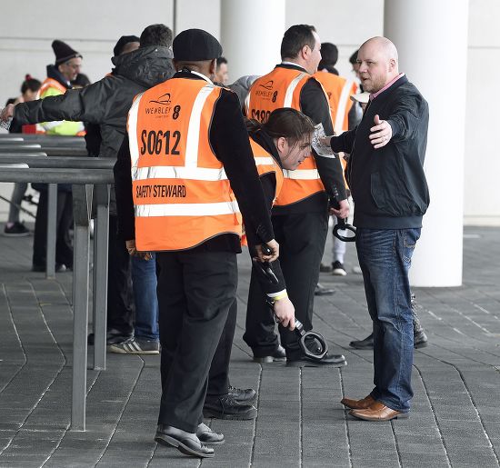 Police Security Keep Guard Outside Wembley Editorial Stock Photo ...
