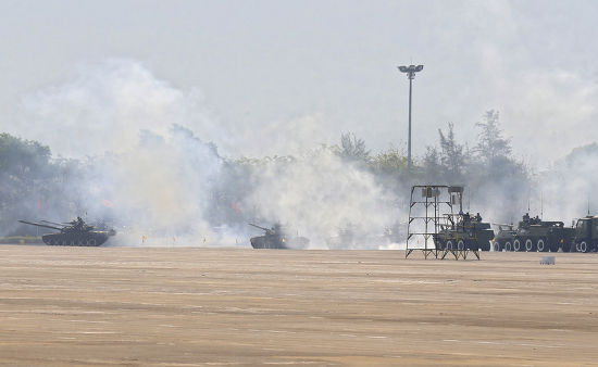 Myanmar Military Tanks Take Part Parade Editorial Stock Photo - Stock ...