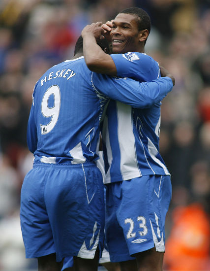 Marcus Bent Wigan Athletic Celebrates Goalscorer Editorial Stock Photo ...