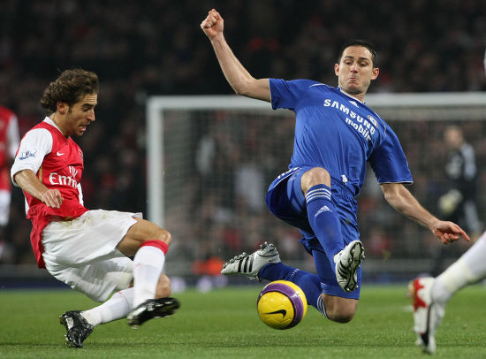 Mathieu Flamini Arsenal Frank Lampard Chelsea Editorial Stock Photo ...