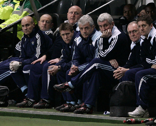 Dejection On Newcastle United Bench Manager Editorial Stock Photo ...