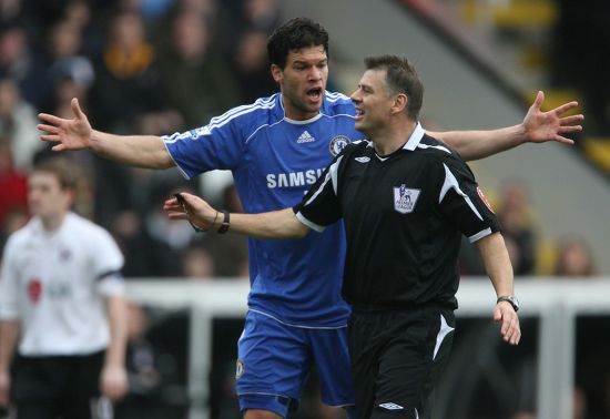 Michael Ballack Chelsea Appeals Referee Mark Editorial Stock Photo ...