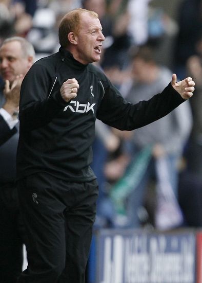 Bolton Wanderers Manager Gary Megson Celebrates Editorial Stock Photo ...
