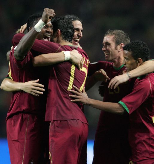 Portugal Players Including Cristiano Ronaldo Nani Editorial Stock Photo ...