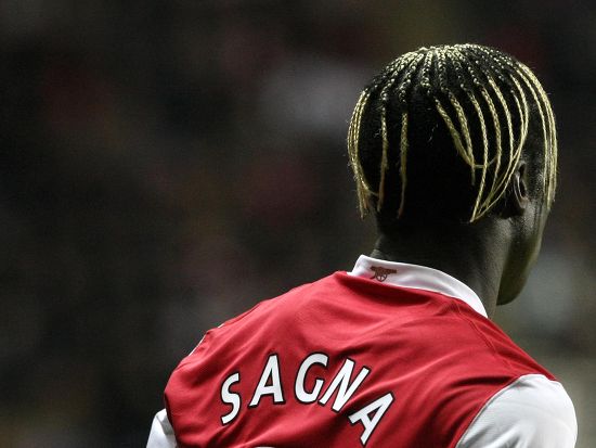 Braided Hair Bacary Sagna Arsenal Editorial Stock Photo - Stock Image ...