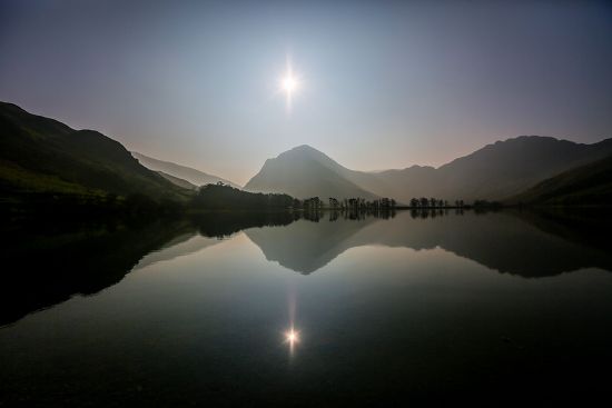 Mountains That Surround Buttermere Reflect Calm Editorial Stock Photo ...