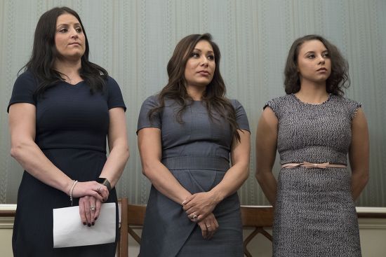 Dominique Moceanu Jeanette Antonin Mattie Larson Editorial Stock Photo ...