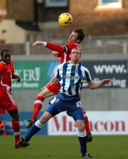 Matthew Lockwood Leyton Orient Goes Header Editorial Stock Photo ...