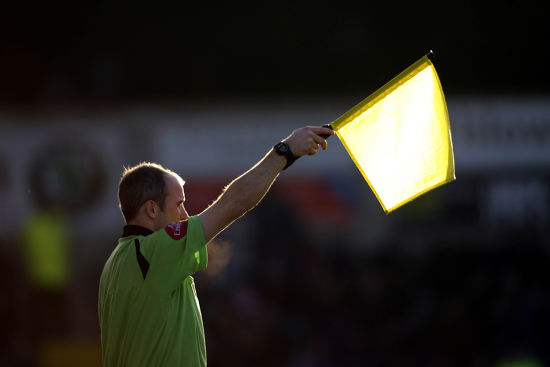 Referees Assistant Flags Offside Editorial Stock Photo - Stock Image ...
