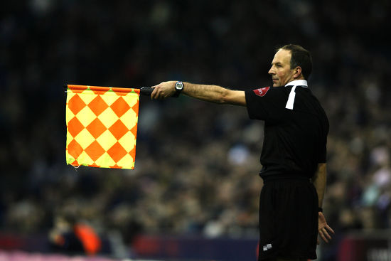Assistant Referee Flags Offside Editorial Stock Photo - Stock Image ...