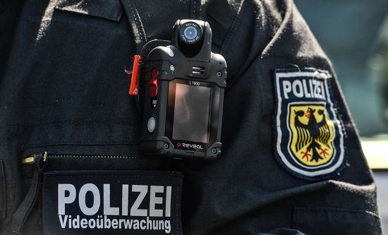 German Federal Police Bundespolizei Officer Wears Editorial Stock Photo ...