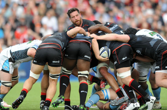 Saracens Forwards Control Ball Rolling Maul Editorial Stock Photo ...