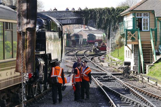 Strictly Bullied Steam Engines Arrive Swanage - Foto de stock de ...