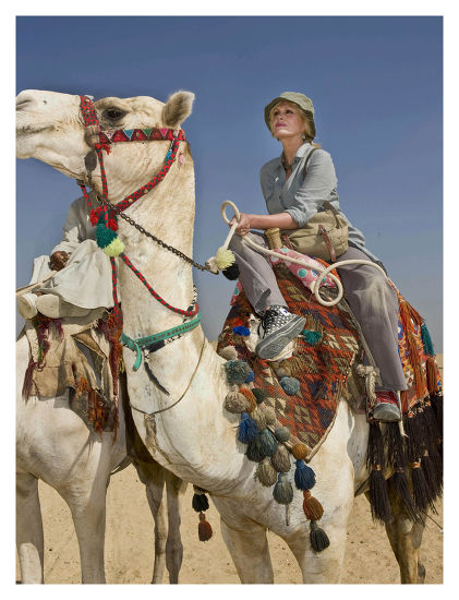 Joanna Lumley Rides Camel Charlie Brown Editorial Stock Photo - Stock ...