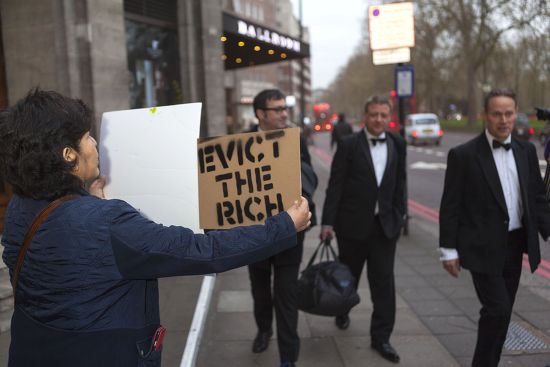 Social Housing Campaigners Hold Protest Outside Editorial Stock Photo ...