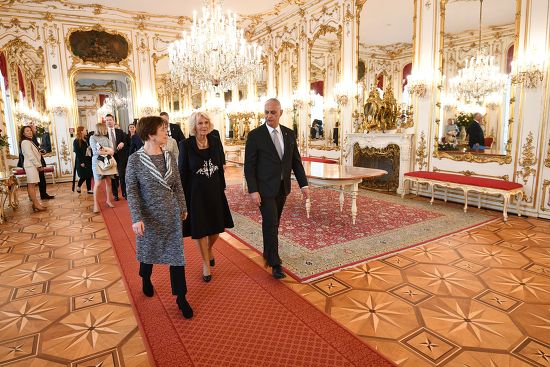 Camilla Duchess Cornwall Doris Schmidauer Hofburg Editorial Stock Photo ...