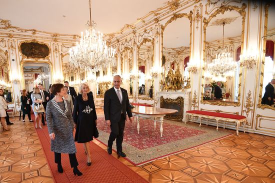 Camilla Duchess Cornwall Doris Schmidauer Hofburg Editorial Stock Photo ...