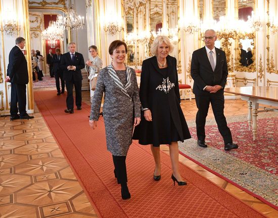 Camilla Duchess Cornwall Doris Schmidauer Hofburg Editorial Stock Photo ...