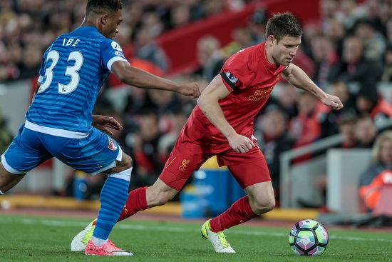 James Milner Captain Liverpool Runs Outside Editorial Stock Photo ...
