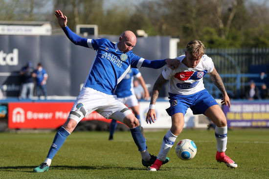 Danny Whittaker Macclesfield Town Jordan Maguiredrew Editorial Stock ...