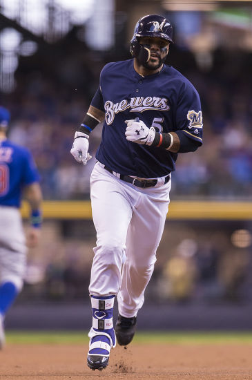 Milwaukee Brewers Second Baseman Jonathan Villar Editorial Stock Photo ...