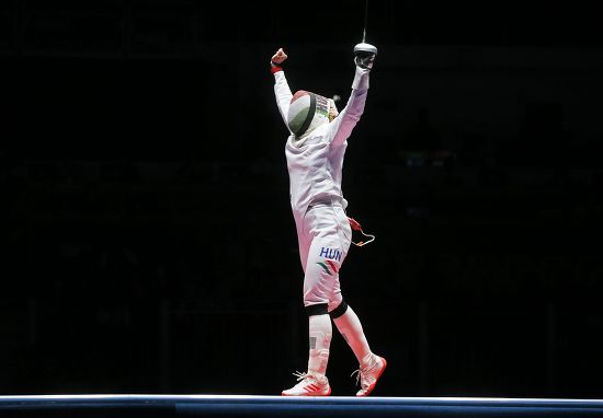 Emese Szasz Hungary Celebrates After Defeating Editorial Stock Photo ...