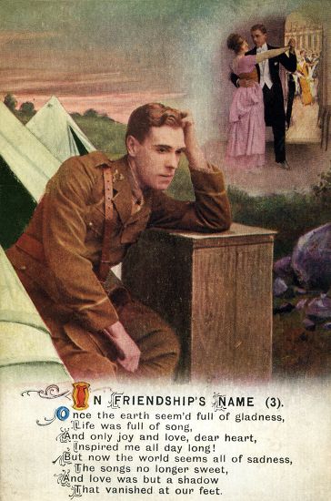 Original First World War Postcard Editorial Stock Photo - Stock Image ...