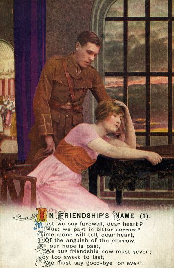 Original First World War Postcard Editorial Stock Photo - Stock Image ...