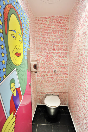 Washroom Art Gallery Decorated Mens Toilets Editorial Stock Photo ...