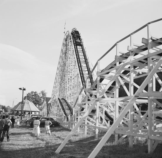 Amusement Park Roller Coaster Southington Connecticut Editorial Stock ...