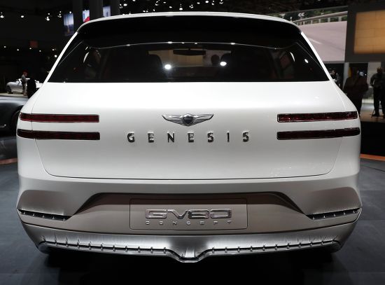Genesis Gv80 Concept Suv On Display Editorial Stock Photo - Stock Image ...
