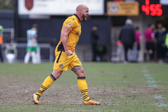 David Pipe Newport County Celebrates After Editorial Stock Photo ...