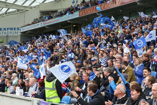 Brighton Fans Banners Scarfs During Efl Editorial Stock Photo - Stock ...