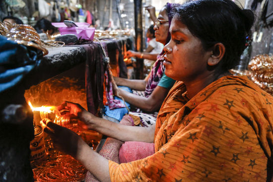 Group Women Work Bangle Factory Without Editorial Stock Photo - Stock ...