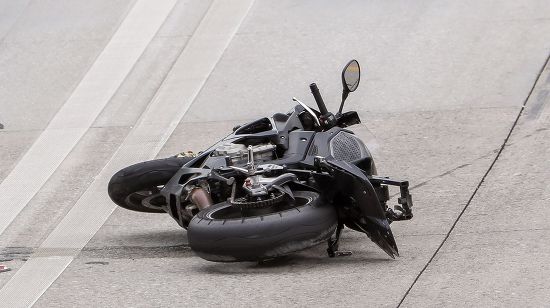 Wrecked Motorcycle Lies On Pavement After Editorial Stock Photo - Stock ...