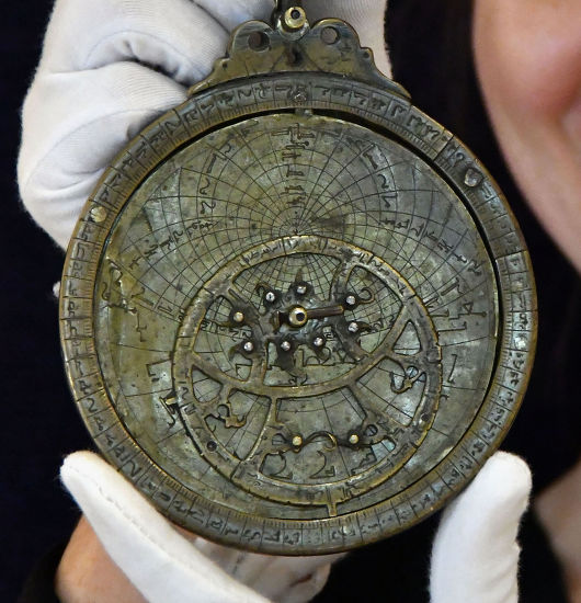 Rare 13th Century Andalusian Brass Astrolabe Editorial Stock Photo ...