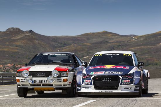 Side By Side Original Audi Rallye Editorial Stock Photo - Stock Image ...