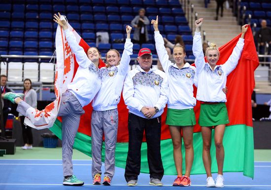 Belarus Fed Cup Team Members Lr Editorial Stock Photo - Stock Image ...