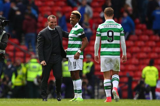 Brendan Rodgers Manager Celtic Celebrates Scott Editorial Stock Photo ...