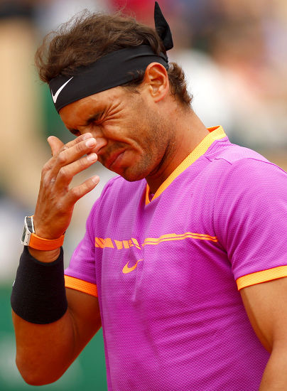 Rafael Nadal Spain Rubs His Eye Editorial Stock Photo - Stock Image ...