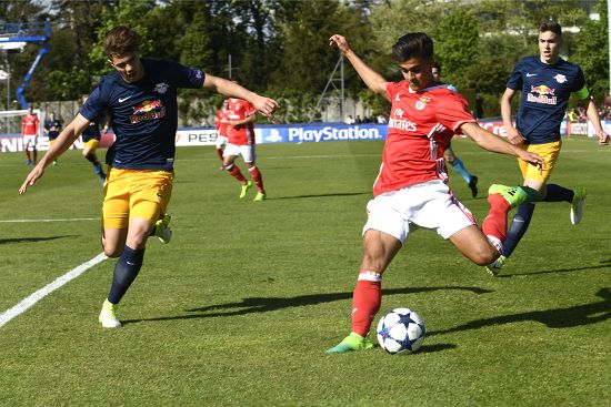 Salzburgs Luca Meisl Left Fights Ball Editorial Stock Photo - Stock ...