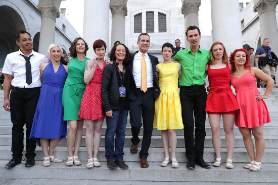 Amelia Rudolph Eric Garcetti Editorial Stock Photo - Stock Image ...