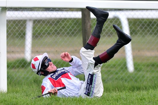 Jockey Sam Twistondavies Falls Off Azari Editorial Stock Photo - Stock ...