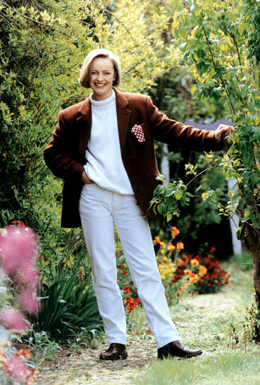 Katie Rabett Actress Her Garden Editorial Stock Photo - Stock Image ...