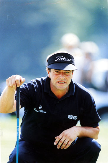 Italian Golfer Constantino Rocca Action During Editorial Stock Photo ...