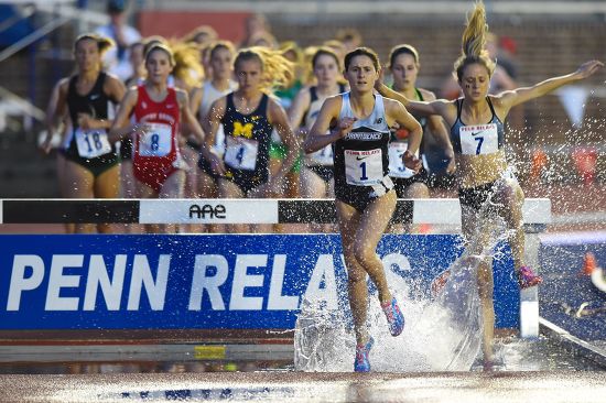 Leaders Womens 3000 Steeplechase Jump Into Editorial Stock Photo ...